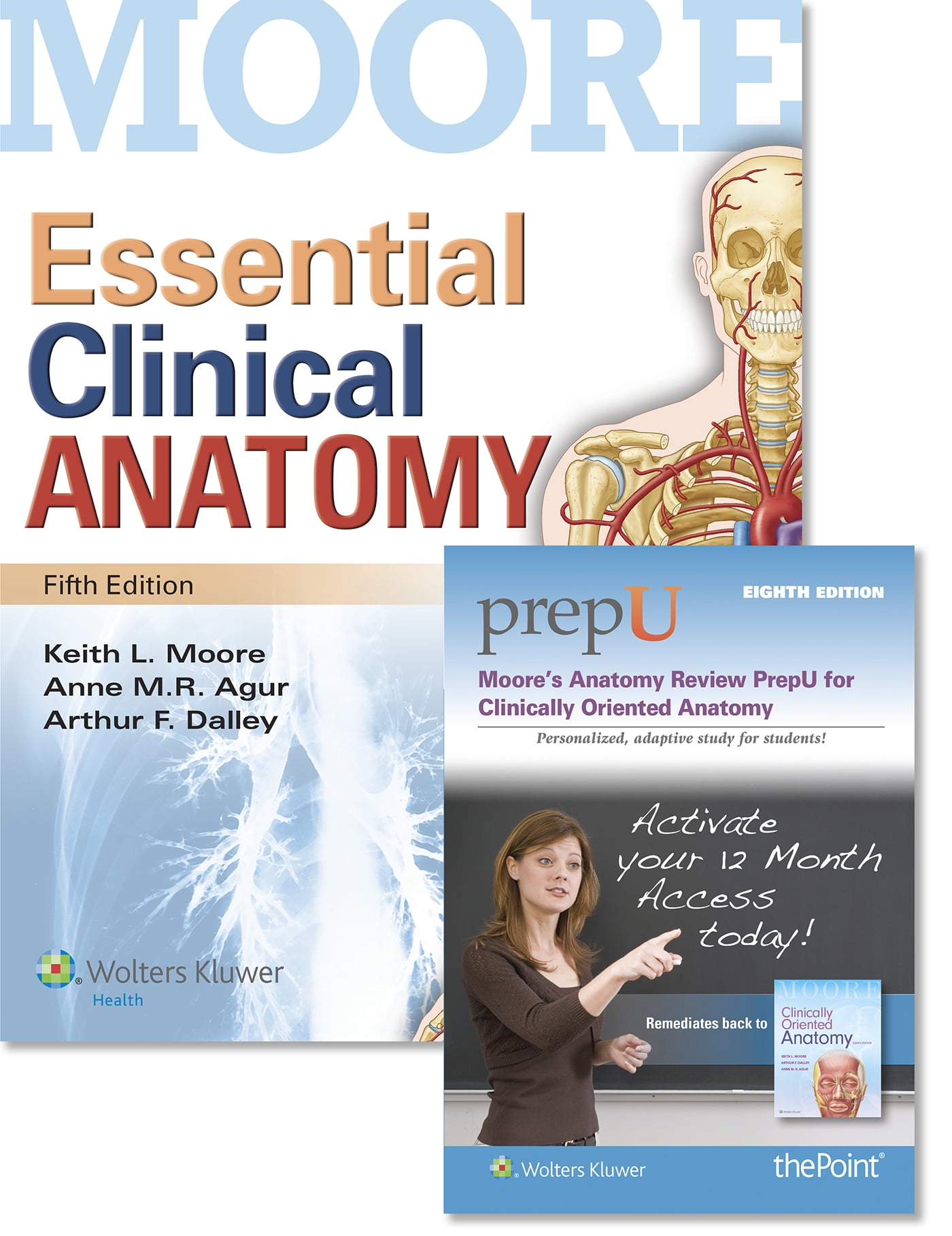 Essential Clinical Anatomy 5E Text & Moore's Anatomy Review PrepU ...