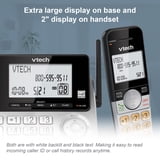 VTech CS5249 Cordless Phone with Caller ID, Handheld Home Landline Set ...