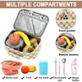 AJOHBM Cute Corduroy Lunch Bag for Women Men Reusable Insulated Lunch ...