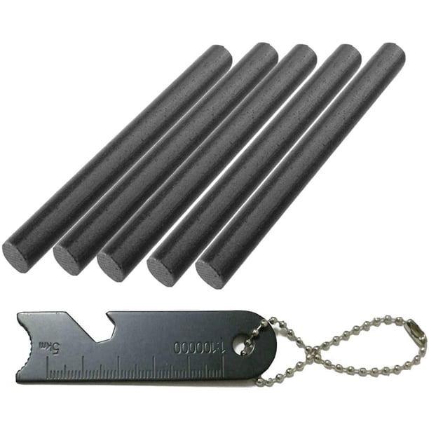 Pack of 5 Flint Rods 3.15 inch(L) Magnesium Ferrocerium Rod Flint Fire ...