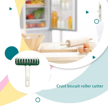 Xingzhi Pizza Rolling Wheel Baking Pastry DIY Pie Roller Pin Serrated Manual Handheld Crust ...