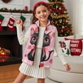 Binienty Black Cat Girls Vest Jacket Size 5-6 Cute Fluffy Fuzzy Fleece ...