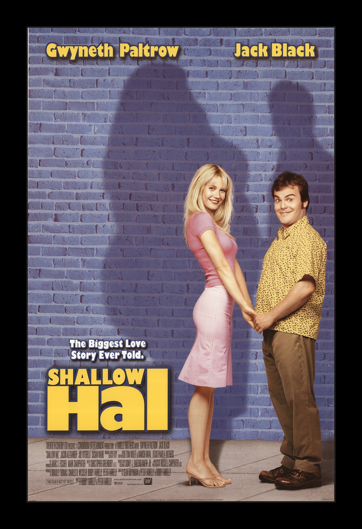 SHALLOW HAL - 11x17 Framed Movie Poster - Walmart.com