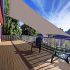 WORKPOINT Patio Sun Shade Sail Canopy Rectangle Shade Cloth UV Block ...