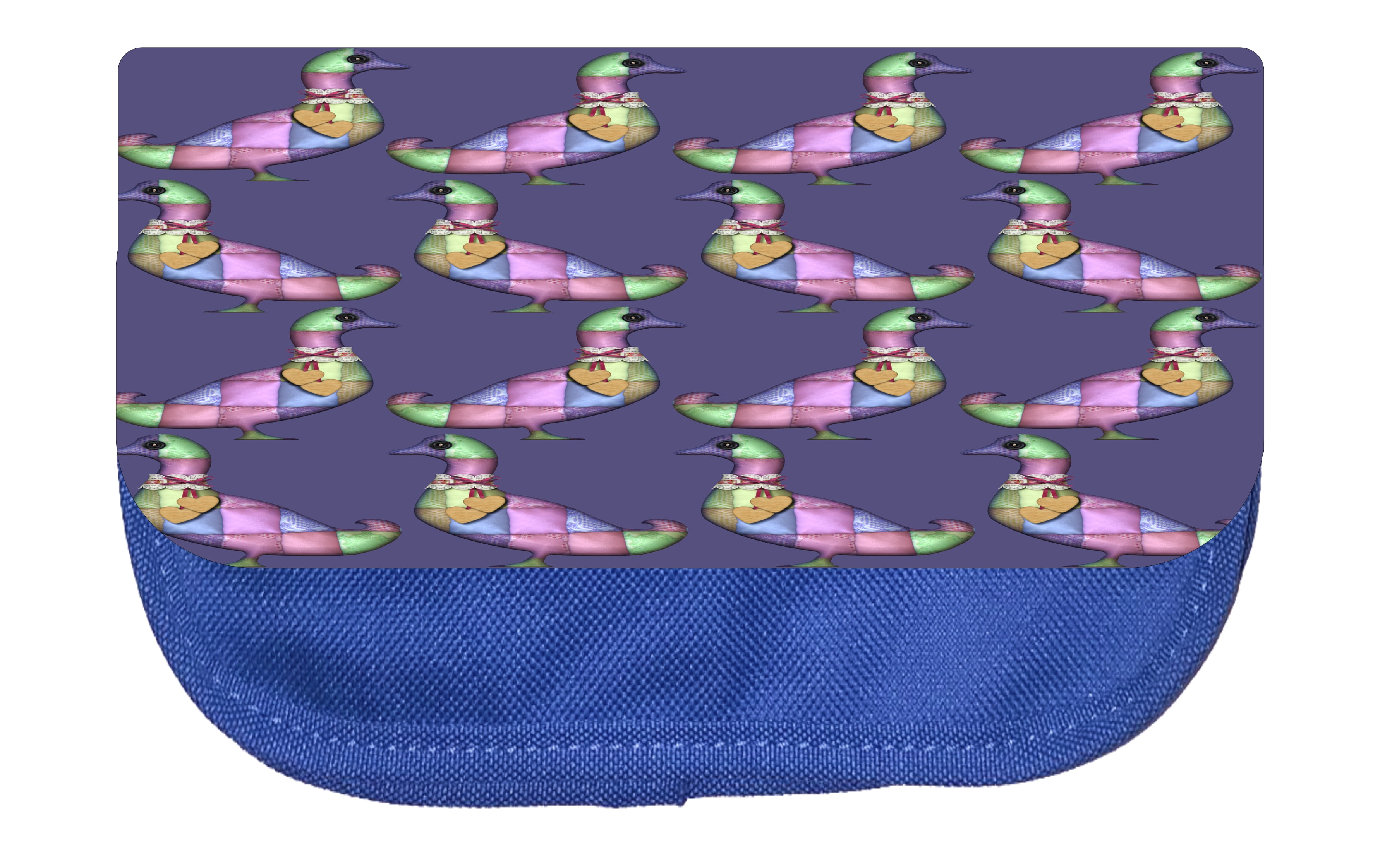 Pencil Pouch Animal Quilted Ducks Print Pencil Pouch 2 Pocket Pencil ...