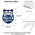 Big Dot of Happiness Thank You Police Officers - Waterproof Lawn Sign ...
