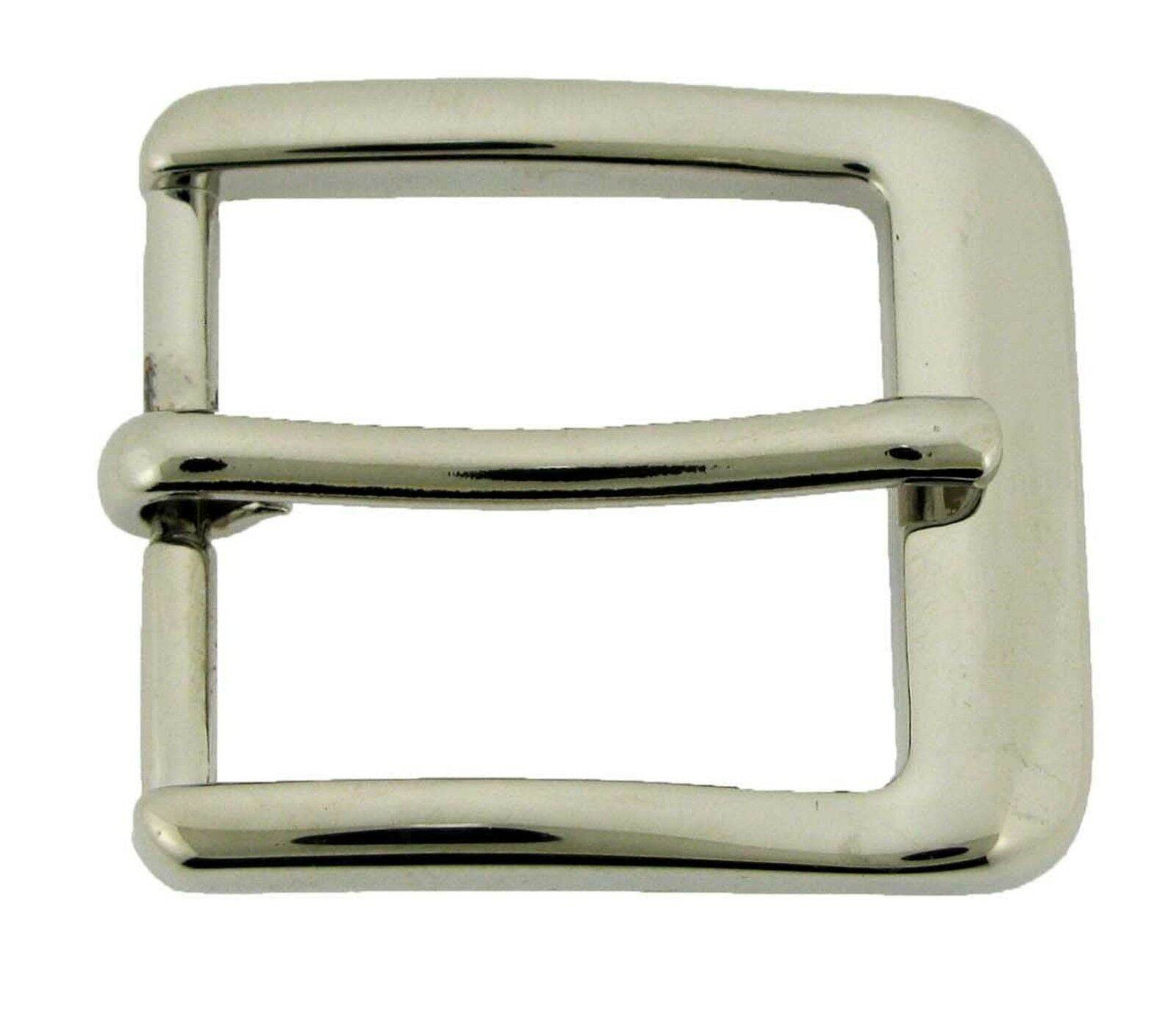 1” Inch (25 mm) Single Prong Center Bar Pin Belt Buckle Silver Metal ...
