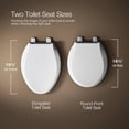 Stonewood Elongated Wood Toilet Seat for Standard Toilets with Honed ...
