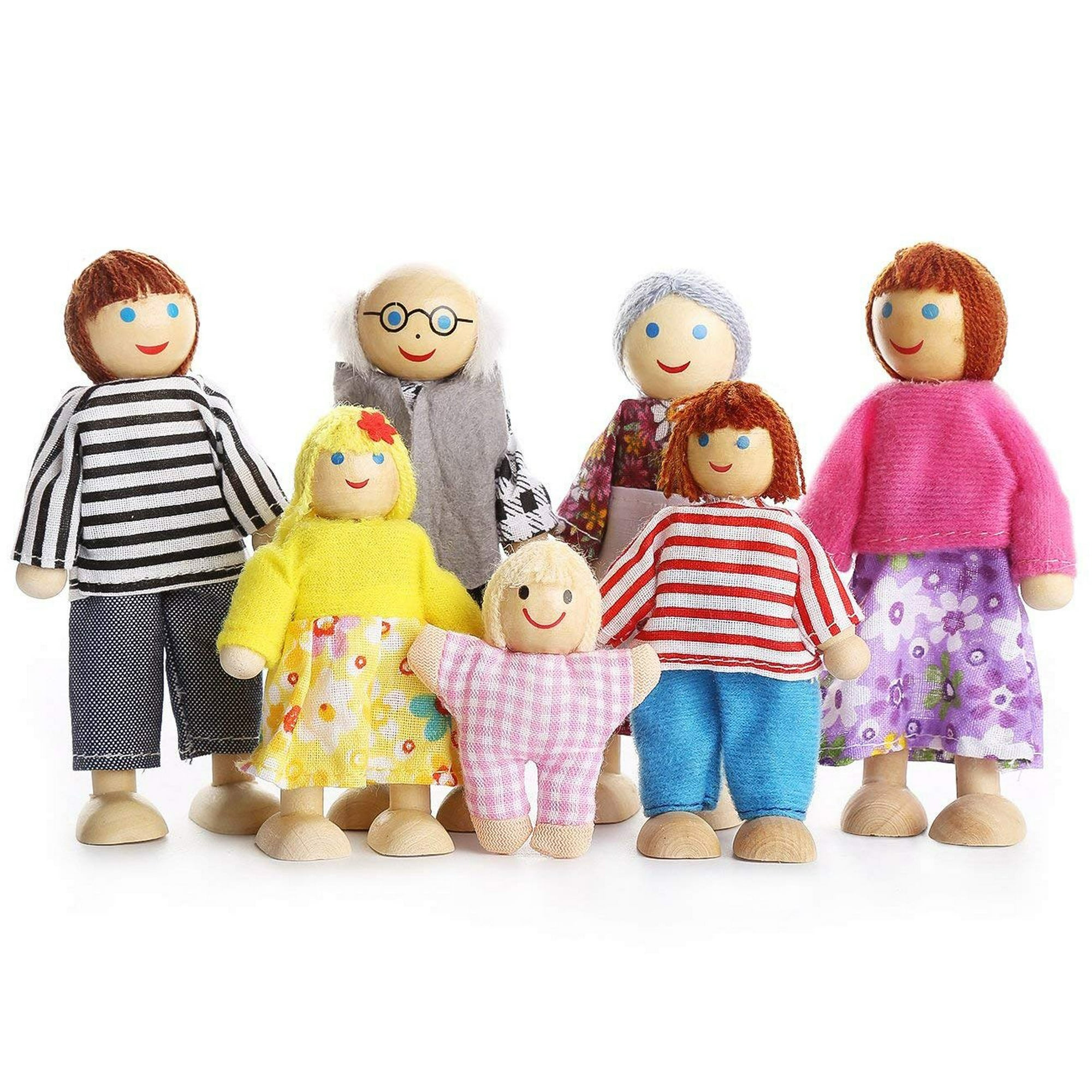 Click here for Heehom Dolls Family Wooden Dolls Playset Wooden Fi... prices