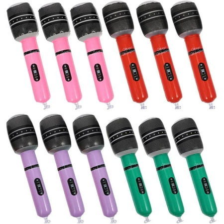 Inflatable Microphone Blow up Mic: 12Pcs Inflatable Toy Microphones ...