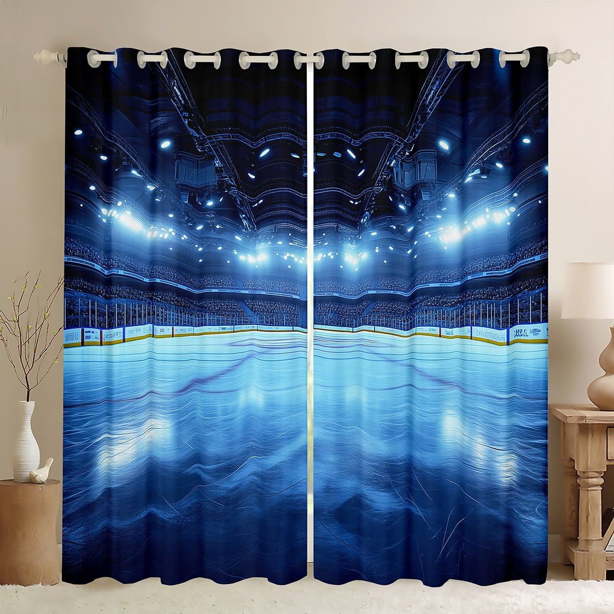 Click here for Erosebridal Sport Ice Hockey Curtains Pack Of 2 (5... prices