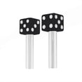 (2) Classic Vintage Car Pickup Truck Black Dice Door Locks Knobs Caps ...