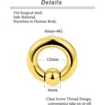 12G 10G 8G 6G 4G 2G 0G 00G Large Septum Rings Gauges Earrings Hoops ...