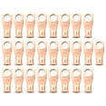 25 Pcs 4 AWG Heavy Duty Battery Cable Ends, Copper Wire Lugs with Ring ...