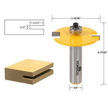 4 Bit Slot Cutter Router Bit Set - 1/4" Shank - Yonico 14481q - Walmart.com