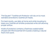 Equate Clip-On Toothbrush Protector with Sealed Pods to Keep Toothbrush ...