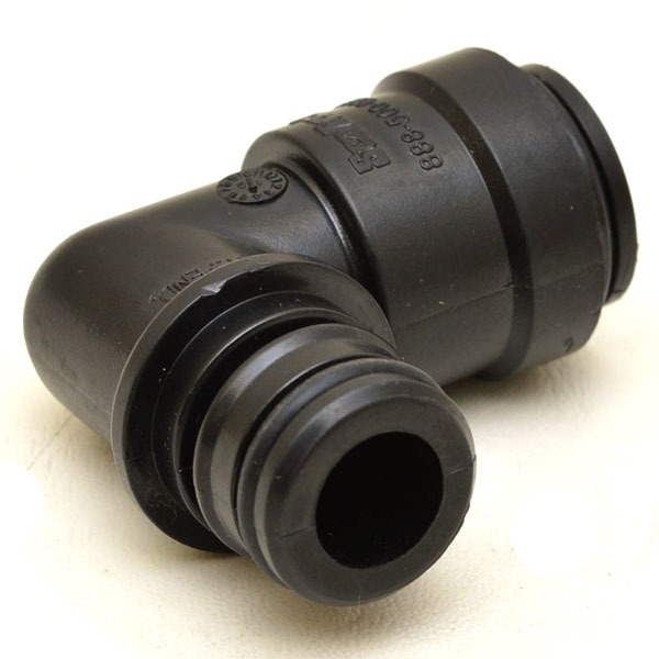 Seatech Boat Elbow Pump Connector 2476-15 | Sea Ray 15 mm Black ...