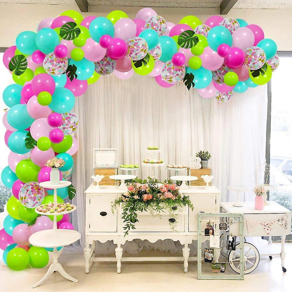 Kit de guirnalda de globos con temática tropical, 112 piezas de ...