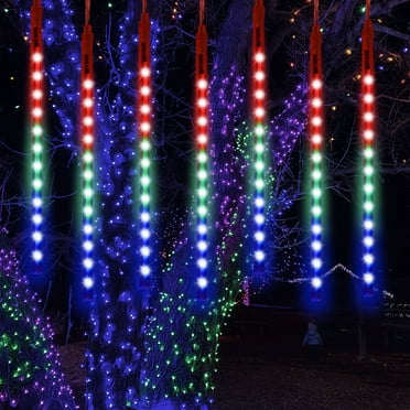 Rosnek Meteor Shower Lights Outdoor, Christmas Lights Low Voltage ...