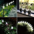 10/20 Pack Stainless Steel Solar Ground Plug Lights, IP44 Waterproof ...