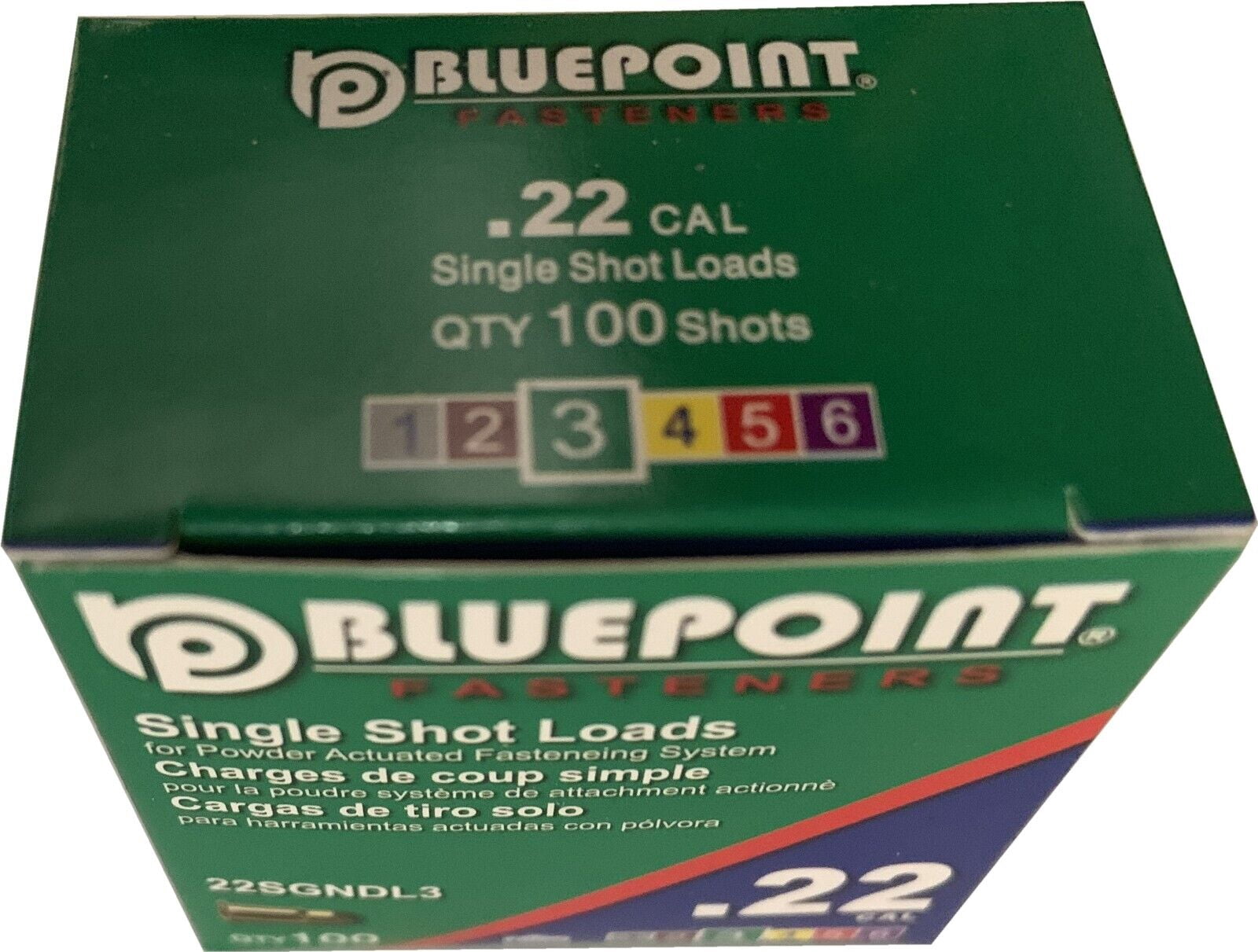22 Nail Gun Blanks BLUEPOINT .22 Cal Brown Neck Down Single Shot Powder ...