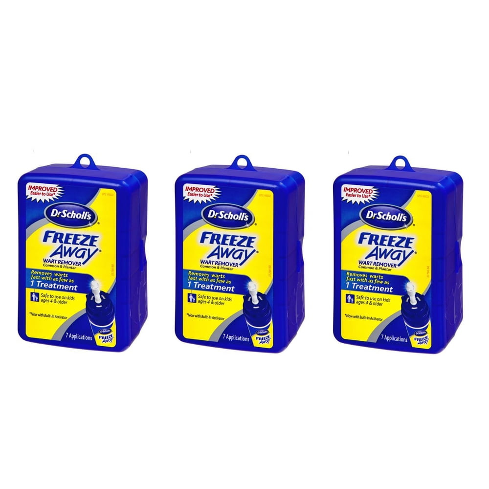 Dr. Scholl's Freeze Away Wart Remover - 7 Applications (Pack of 3 ...