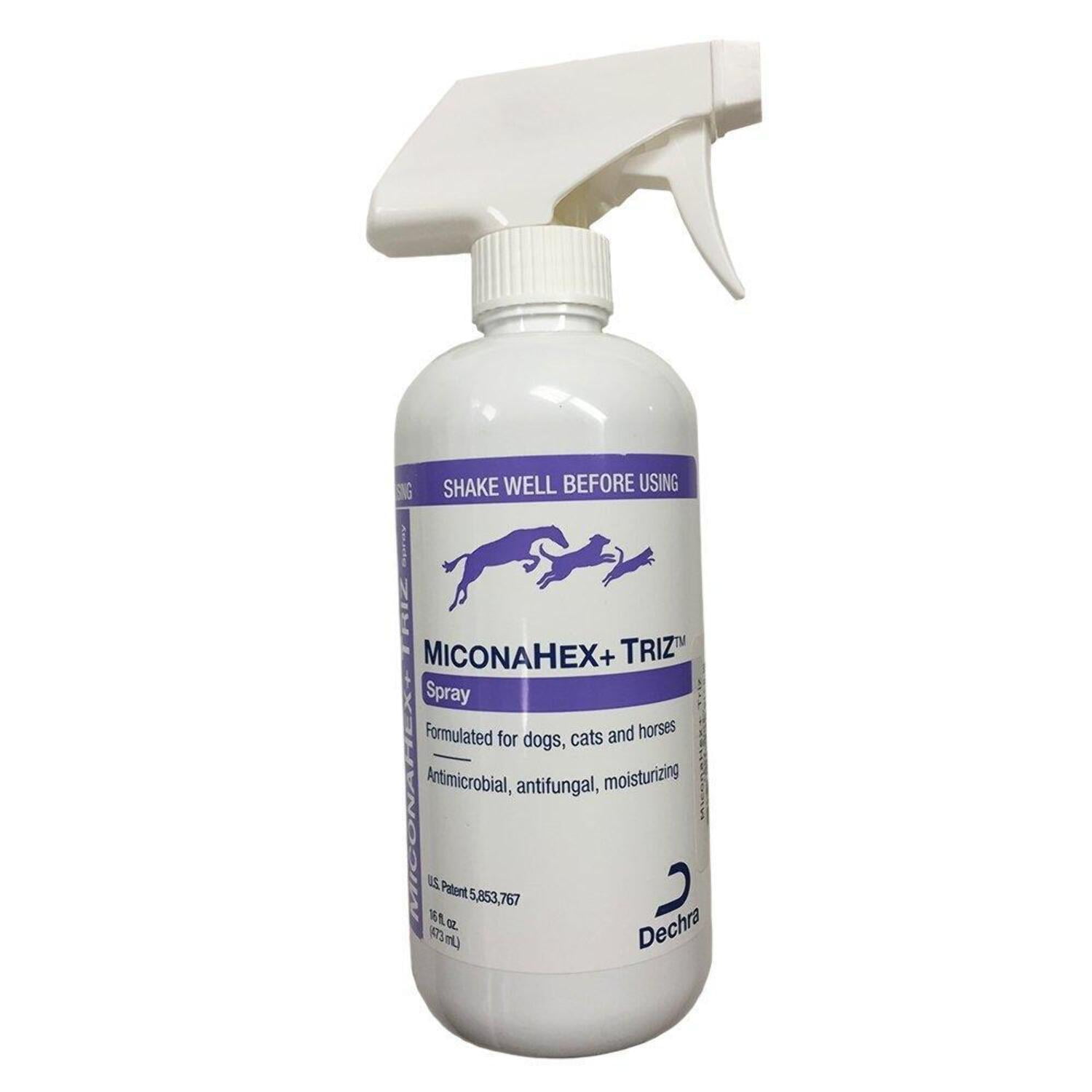 MiconaHex+Triz Spray Skin Infections In Dog Cat Horses 16 oz. - Walmart.com