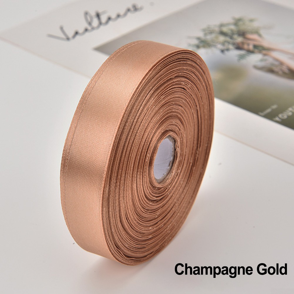 Coloured Ribbon Roll 15mm 20mm 25mm Wide Double 220M Gift Wedding ...
