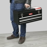 Free Shipping! Hyper Tough 20-inch Steel Tool Box with 2 Drawers, Flip ...