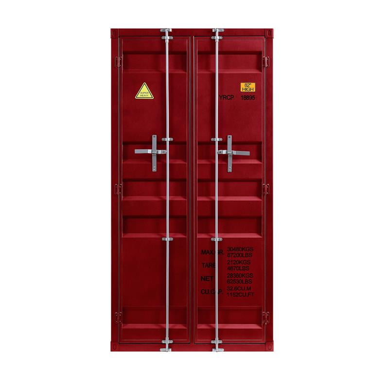 KUIKUI Cargo Wardrobe (Double Door), Red 37919 - Walmart.com