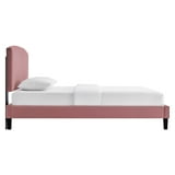 Modway Alessi Performance Velvet King Platform Bed, Multiple Colors ...