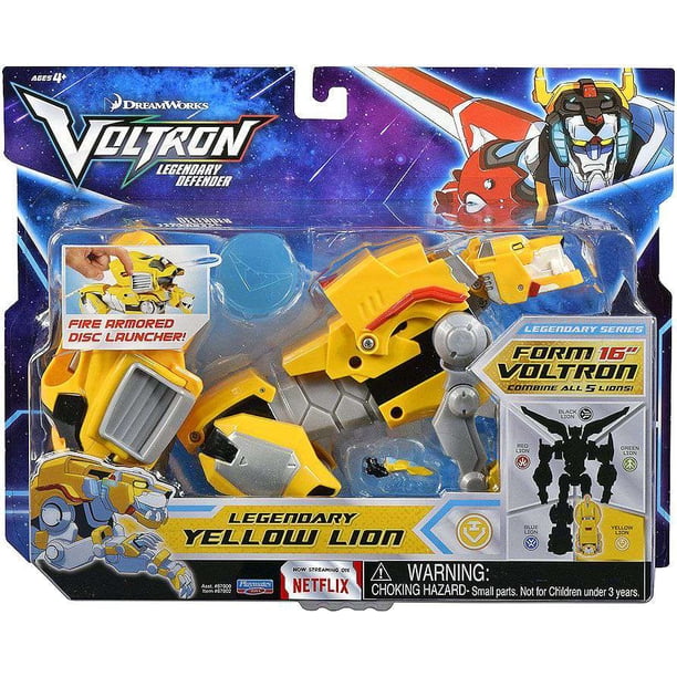 Voltron Legendary Defender Yellow Lion Combinable Action Figure (Fire ...