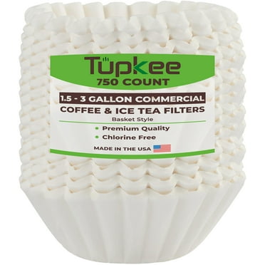 Tupkee Large Coffee Filters 12 Cup - (1000 Count) 9.75" x 4.25" Tall ...