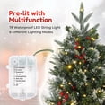 3FT Pre Lit Fiber Optic Artificial Sleigh Ride Base Christmas Tree with ...
