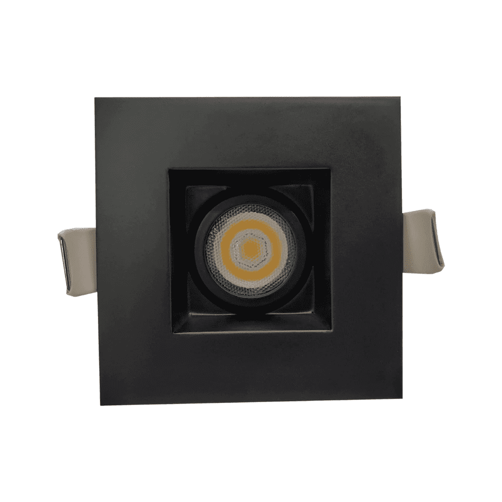 Perlglow 2-inch Gimbal Square Downlight Luminaire, Black Finish, LED ...