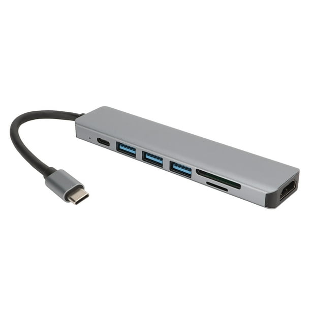 7 in 1 Docking Station Multifunction Type C to USB PD SD TF Splitter ...
