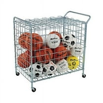 Champion Sports Champion Double Sided Wheeled Ball Locker Cart, Black ...