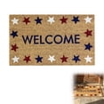 19.69x31.50Inch Printed Patriotic Entry Doormat, Rubber Non Slip Floor ...