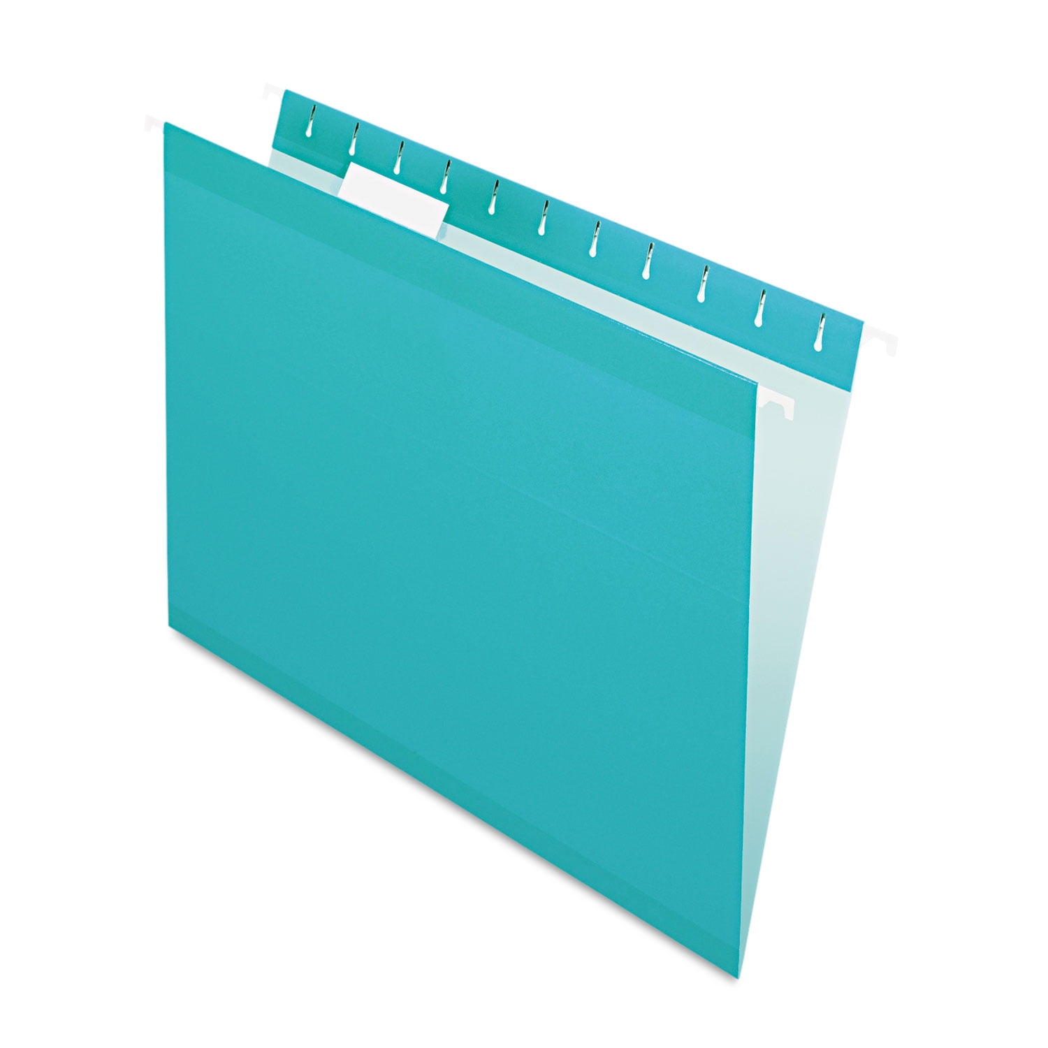 Pendaflex Reinforced Hanging Folders 1/5 Tab Letter Aqua 25/Box ...