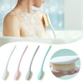 Dglqmyx Shower Brush With Soft And Stiff Bristles Bath Long Handle Back