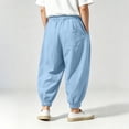 Boys Girls Pants Kids Wide Leg Pants Elastics Waist Summer Fall Long ...