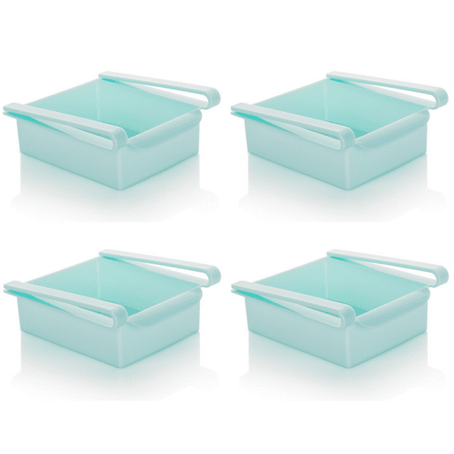 Fridge Drawer Organizer 4 Pack Retractable Drawer Refrigerator Storage ...