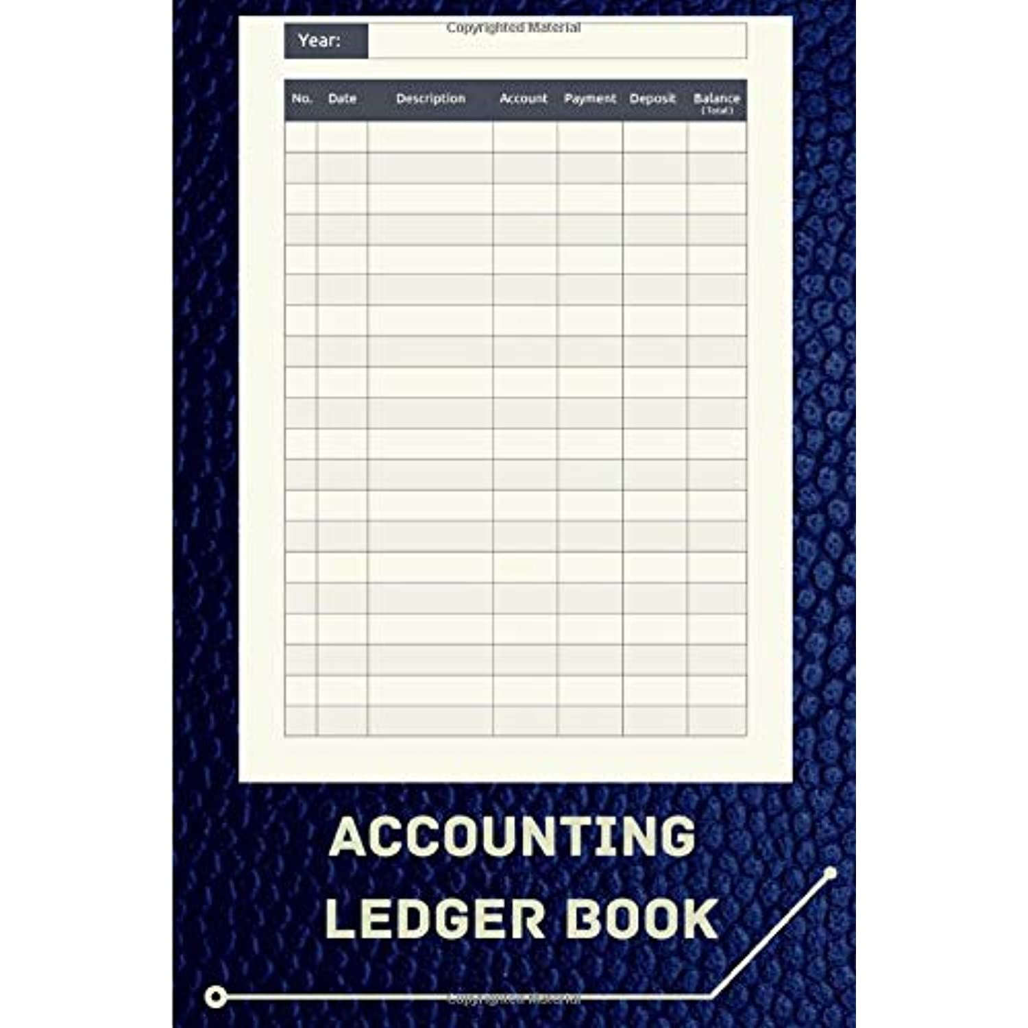 Accounting Ledger Book: Simple Accounting Ledger For Bookkeeping ...