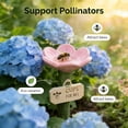 ABPETE Flower-Shaped Ceramic Bee & Butterfly Feeder,Outdoor Pollinator ...