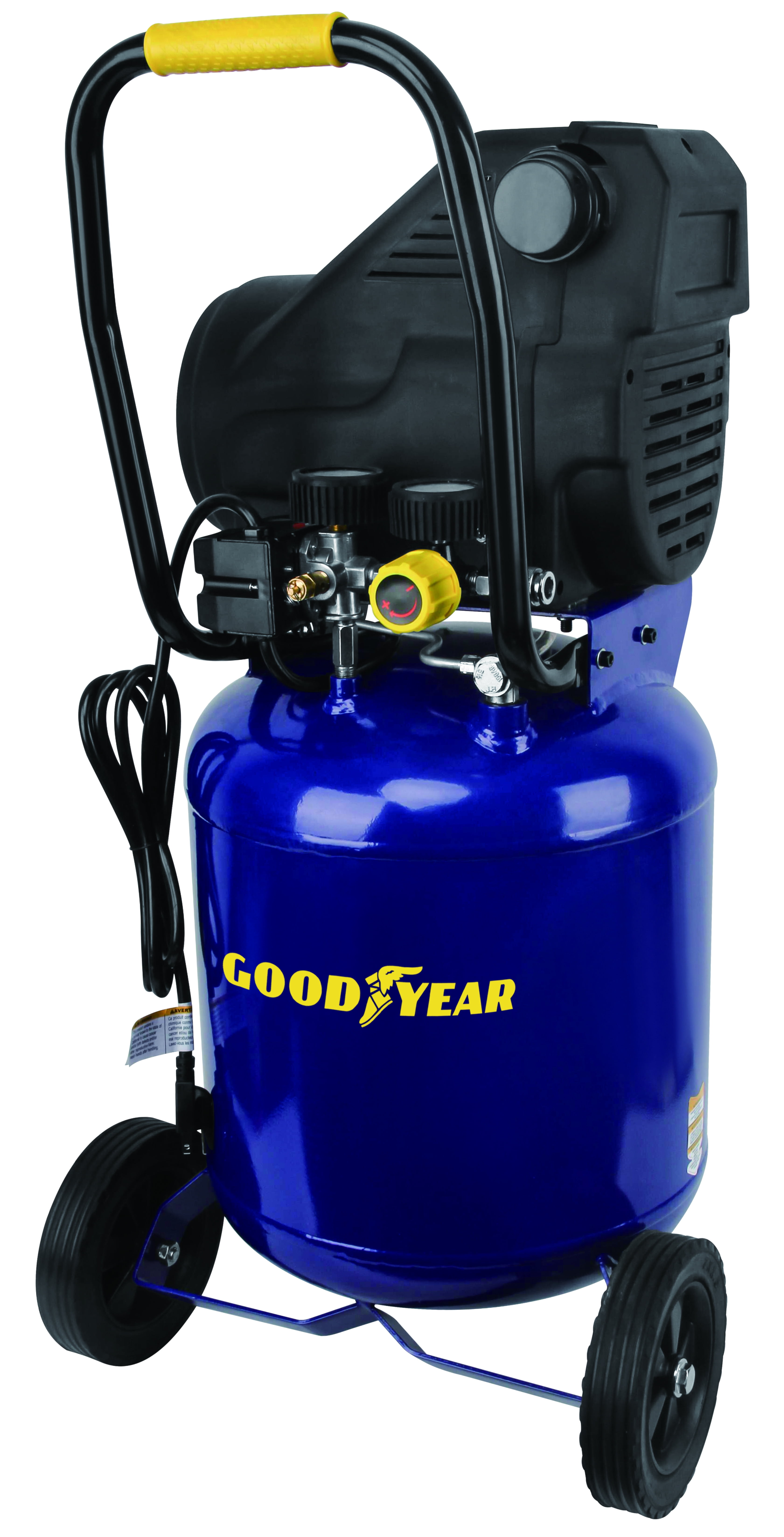 Goodyear 10 Gallon Vertical Oil-Free Portable Air Compressor,150PSI,1 ...