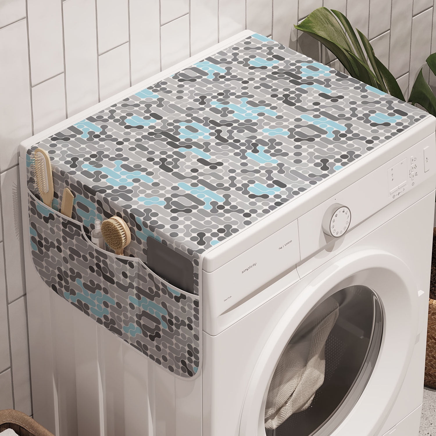 Geometric Washing Machine Organizer, Video Games Modern Circular Maze ...