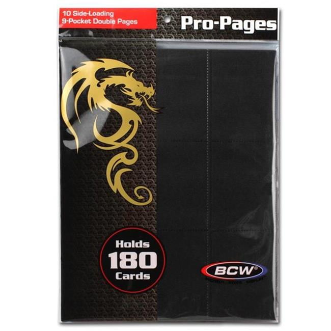 BCW Pro-Pages 10 Side-Loading 9 Pocket Double Pages (Holds 180 Cards ...