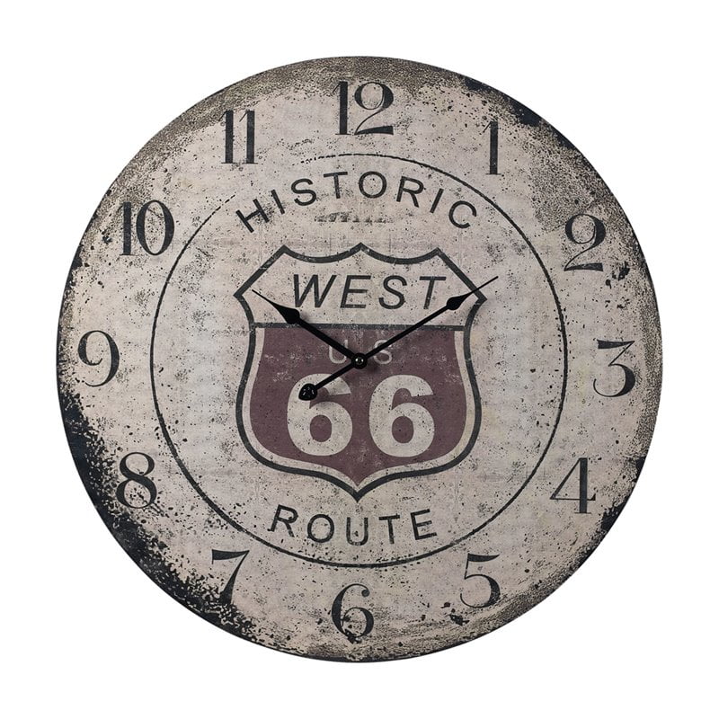 Sterling Route 66 Wall Clock in Print - Walmart.com