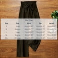 ATOYSOY Womens Pleated Wide Leg Pants Solid Color Elastic Ruffled Waist ...