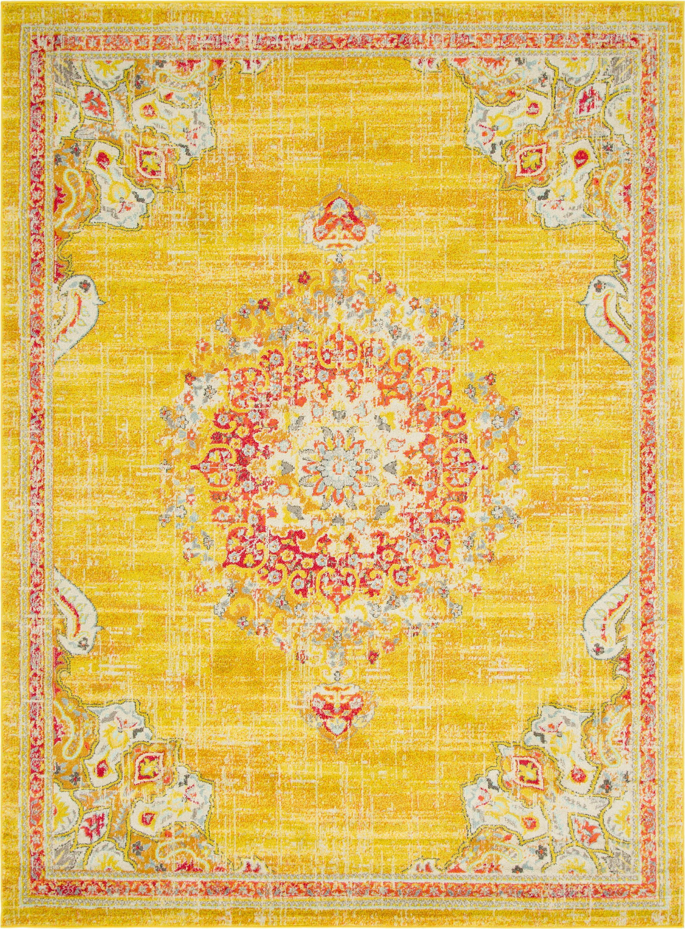 Unique Loom Alexis Penrose Contemporary Floral Area Rug or Runner ...